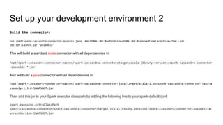 Apache Cassandra and Apche Spark | PPT
