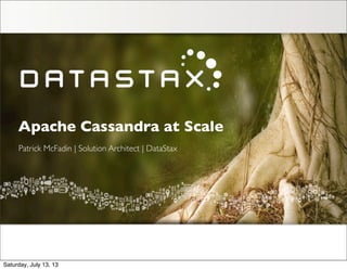 Cassandra at scale | PPT