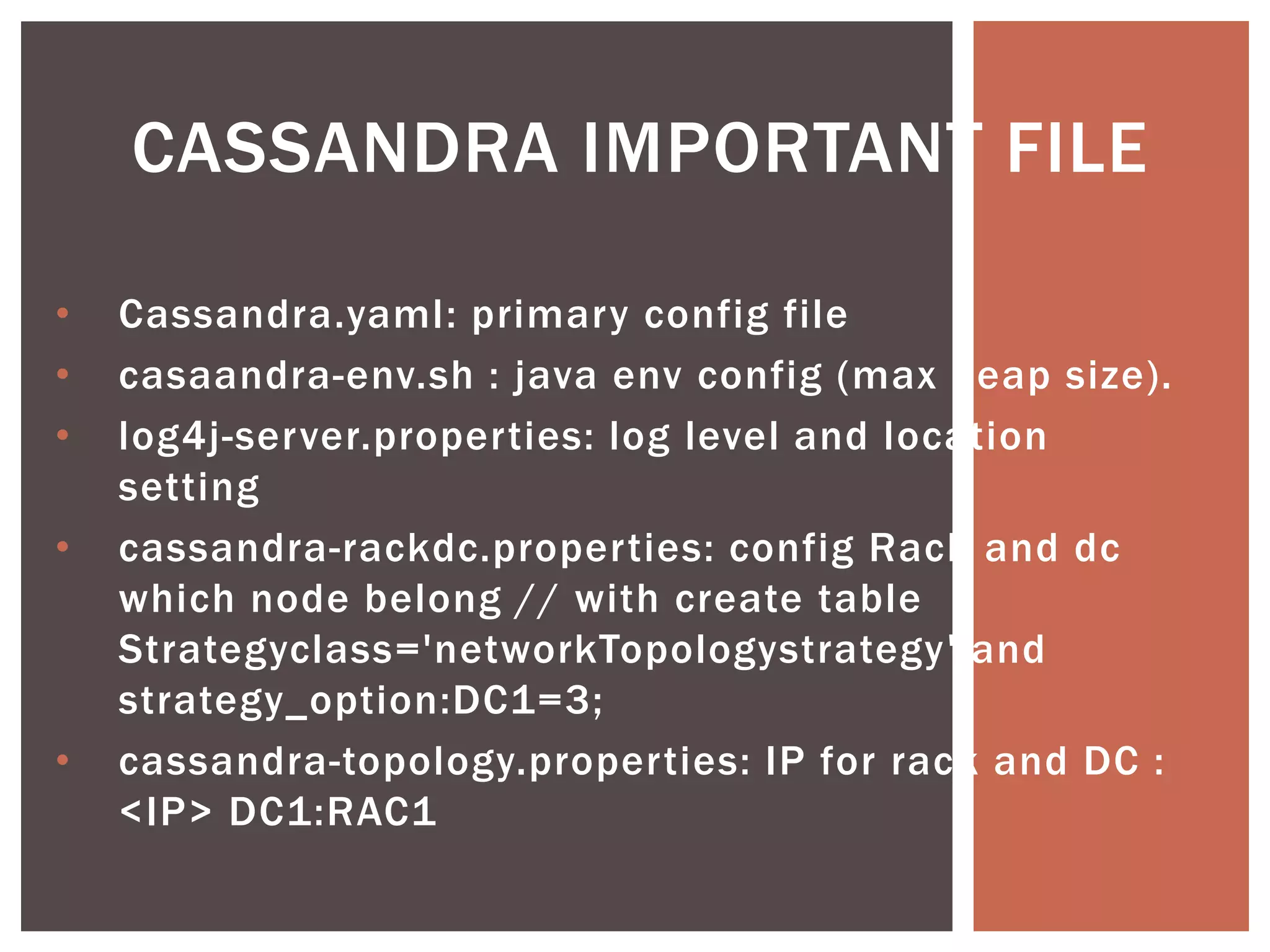 Cassandra configuration | PPTX