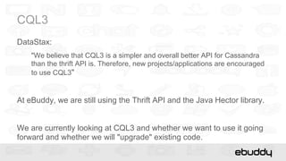 eBuddy | Cassandra Data Access in Java | PDF