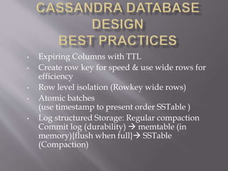 Cassandra database design best practises | PPT