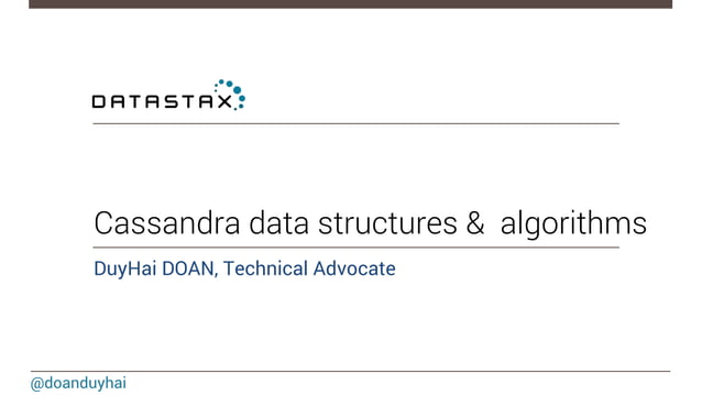 Cassandra Data Structures And Algorithms Ppt