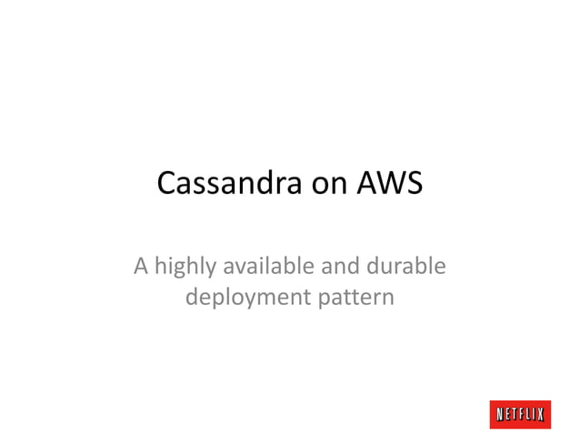 Cassandra Performance And Scalability On Aws Ppt