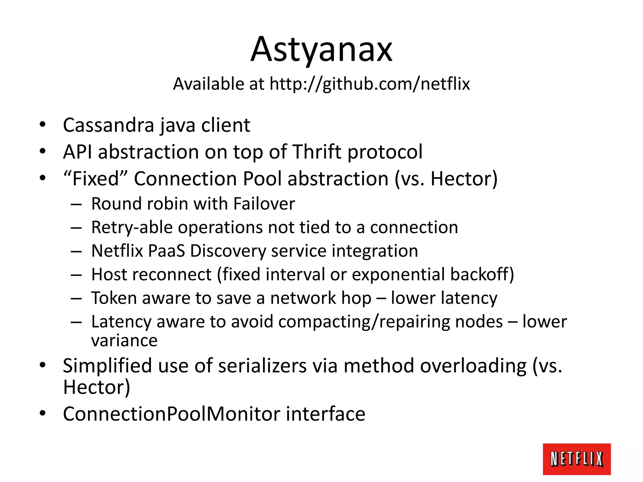 Cassandra EU 2012 - Netflix's Cassandra Architecture and Open Source Efforts | PPTX