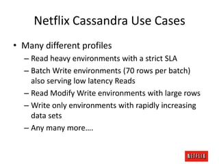 Cassandra EU 2012 - Netflix's Cassandra Architecture and Open Source Efforts | PPT