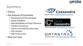 Cassandra Introduction & Features | PPT