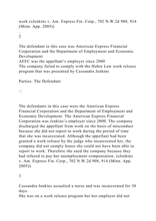 Cassandra Jenkins v. American Express Financial Corp.David Tri.docx