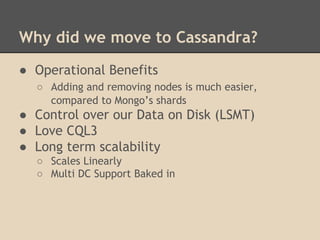 Cassandra meetup slides - Oct 15 Santa Monica Coloft | PDF | Databases | Computer Software and ...