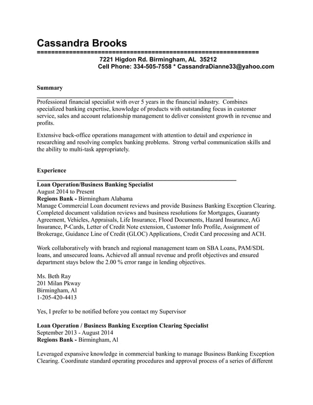 Cassandranewresume2 | PDF