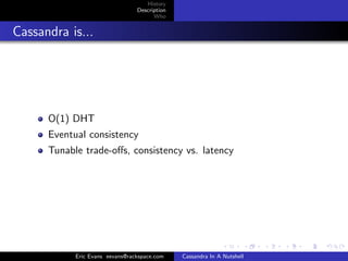 Cassandra In A Nutshell | PDF