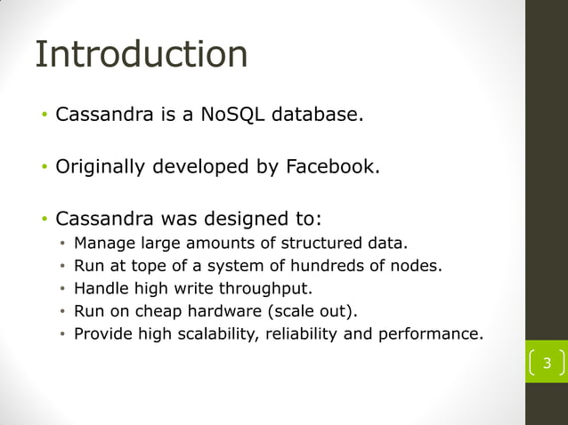 Cassandra: a NoSQL storage system | PDF