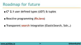 Cassandra rapid prototyping with achilles | PDF