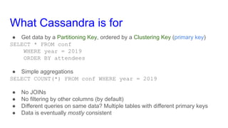 Cassandra sharding and consistency (lightning talk) | PDF