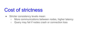 Cassandra sharding and consistency (lightning talk) | PDF