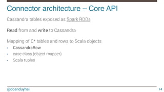Cassandra spark connector | PDF
