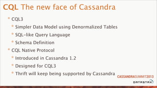 C* Summit 2013: Java and .NET Client Drivers - Cassandra Developments ...