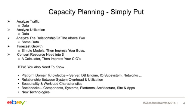 Ebay: DB Capacity planning at eBay | PPT