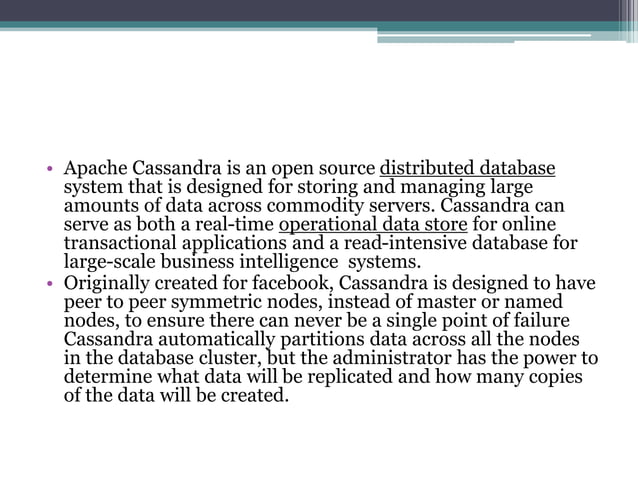 Cassandra tutorial | PPT