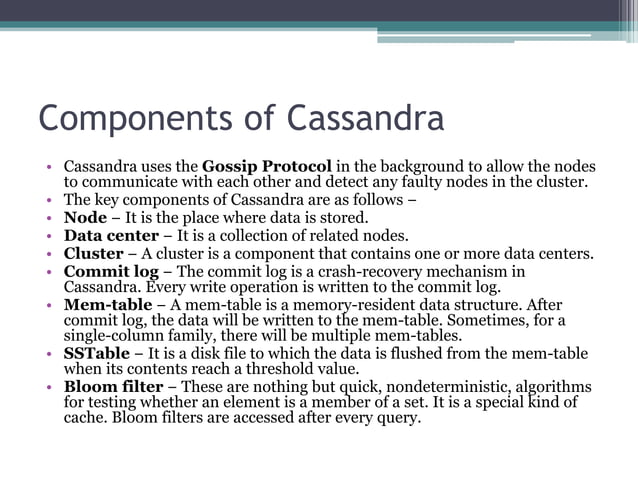 Cassandra tutorial | PPT