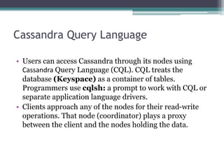 Cassandra tutorial | PPT
