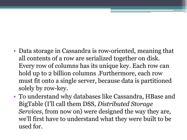 Cassandra tutorial | PPT