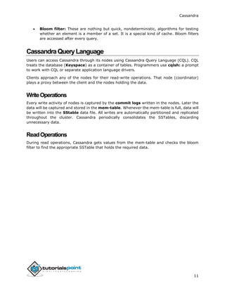Cassandra tutorial | PDF