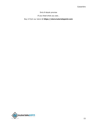 Cassandra tutorial | PDF