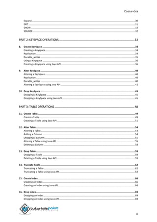 Cassandra tutorial | PDF
