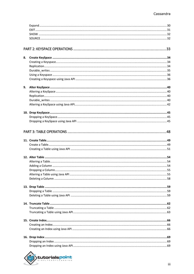 Cassandra tutorial | PDF