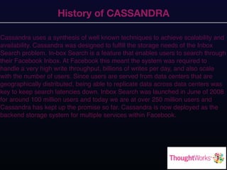 Cassandra tw presentation | PDF | Databases | Computer Software and Applications