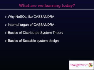 Cassandra tw presentation | PDF | Databases | Computer Software and Applications