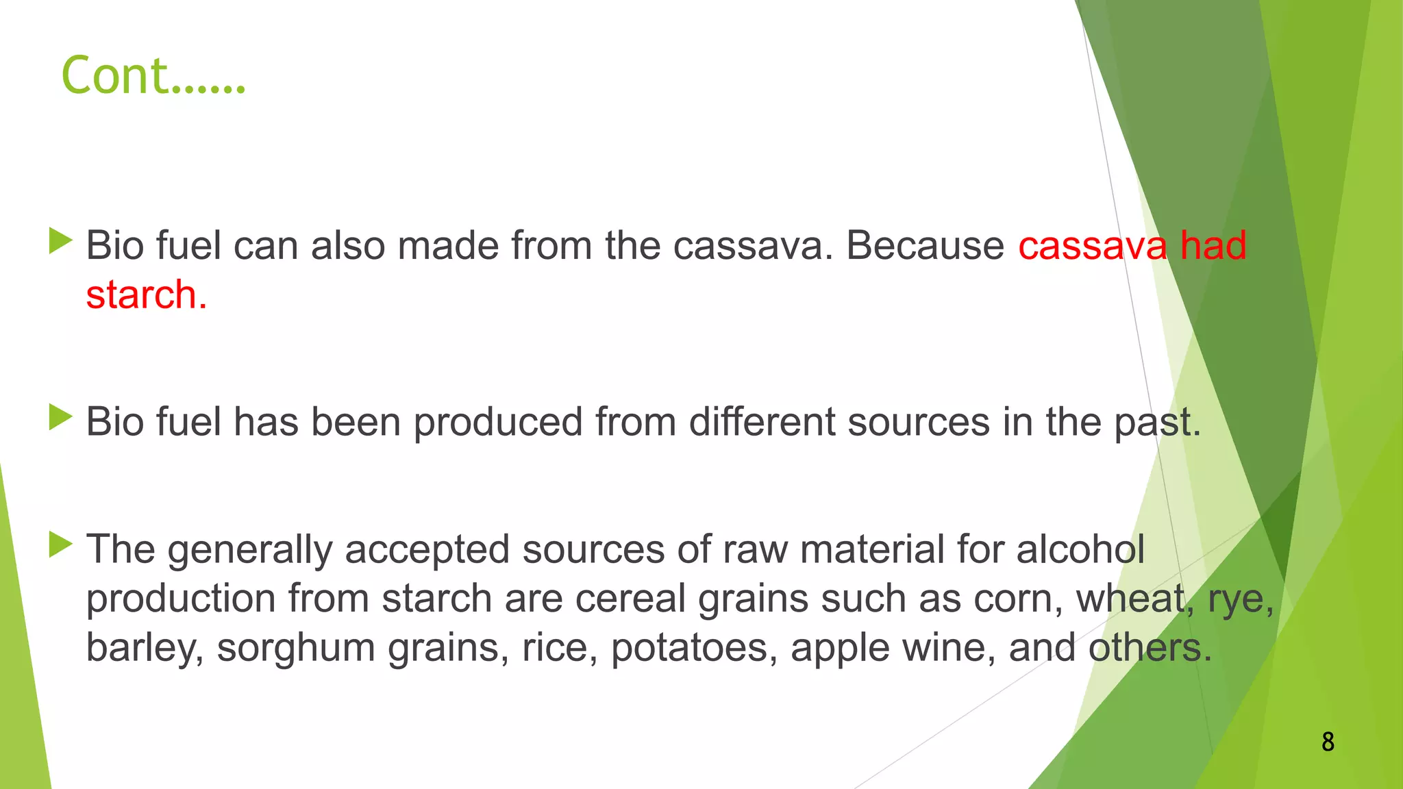 Cassava biofuel | PPT