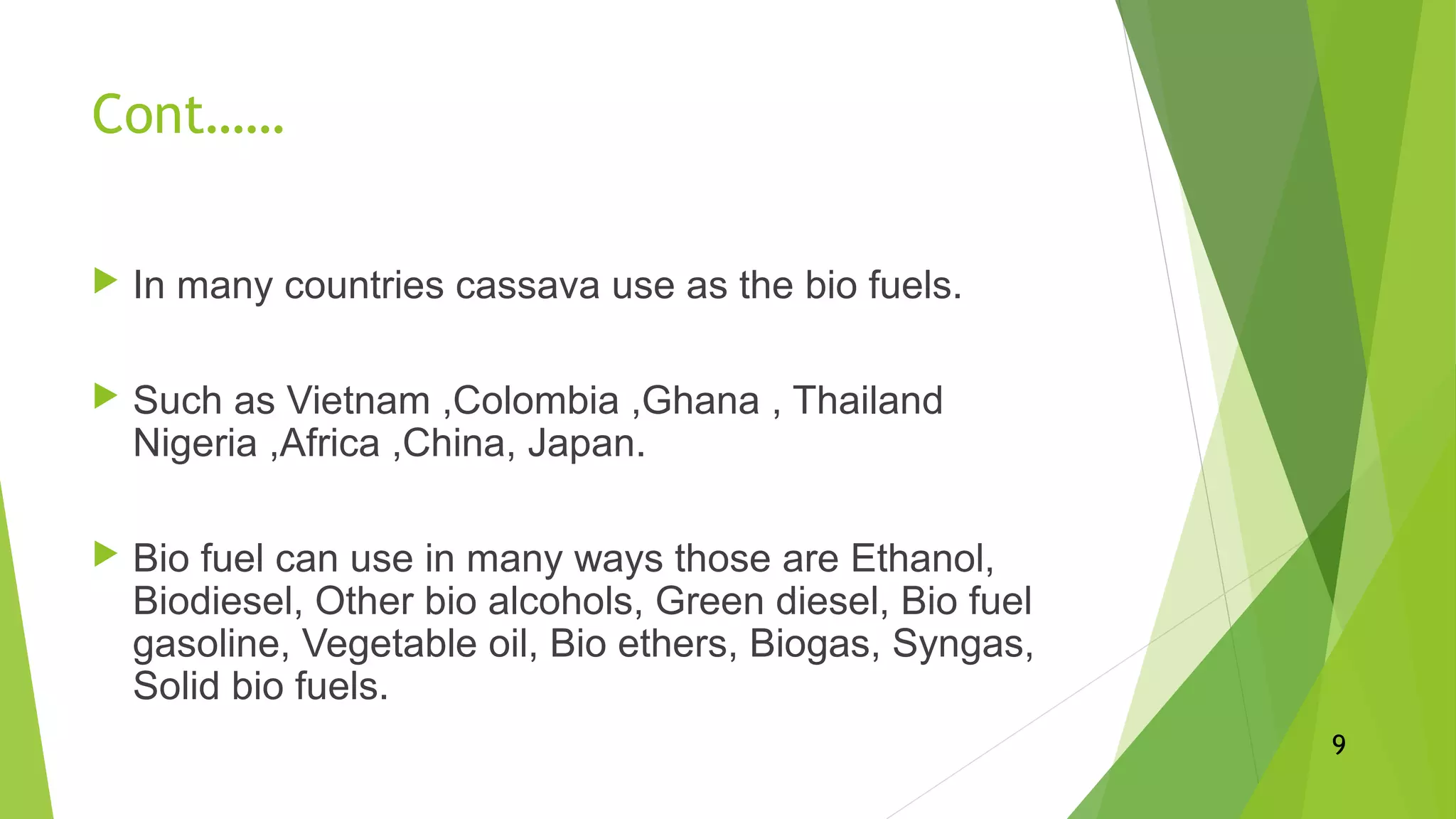 Cassava biofuel | PPT