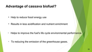 Cassava biofuel | PPT