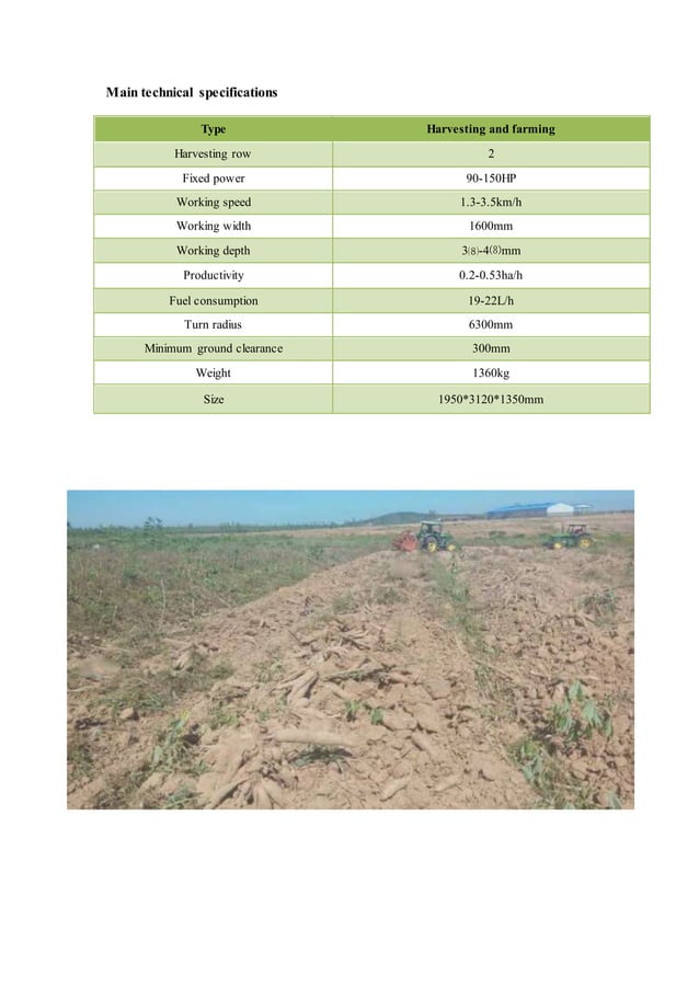 Cassava harvester | DOCX | Gardening | Home & Garden