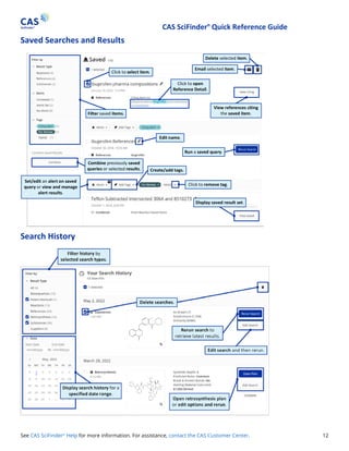 CAS SciFinder Discovery Platform Quick Reference Guide_2023(EN) | PDF