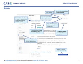 CAS SciFinder Discovery Platform Quick Reference Guide_2023(EN) | PDF