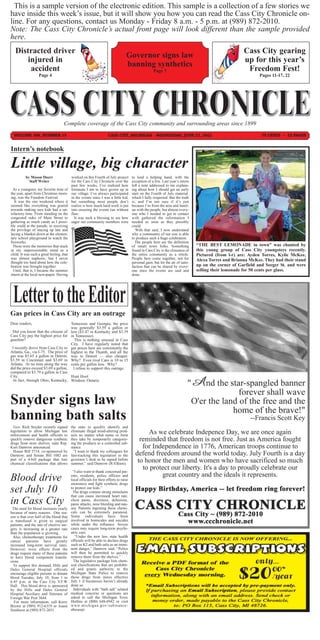 Cass City Chronicle News | PDF