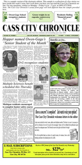 Cass City Chronicle News | PDF