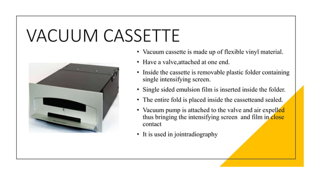 CASSETTE, TYPES OF CASSETTE AND INTENSIFYING SCREEN.pptx