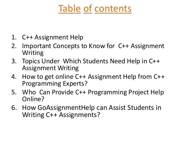 C++ Assignment Help | C++ Programming Assignment Helpers Online