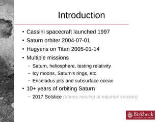 Cassini radar 5 min | PPT