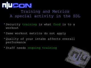 nullcon 2010 - Tracking the progress of an SDL program: lessons from ...