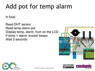 Cassiopeia ltd Arduino follow-up workshop 2018 | PDF