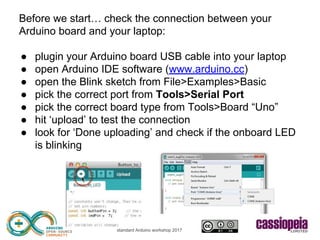 Cassiopeia ltd Arduino follow-up workshop 2018 | PDF | Internet of Things | Internet