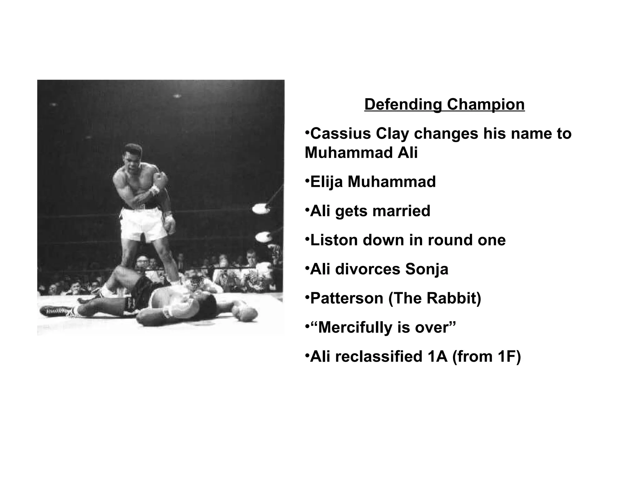 2006 - Cassius Clay (Muhammad Ali) | PPT