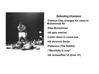 2006 - Cassius Clay (Muhammad Ali) | PPT