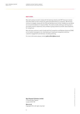 Current Account Switch Service: Making account switching easier | PDF