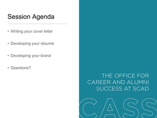 Intro to Cover Letter and Resume Development | PDF