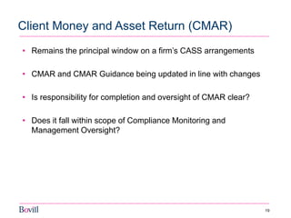 Illuminating client money rules - Bovill briefing on FCA CASS regulation following PS 14/9 ...